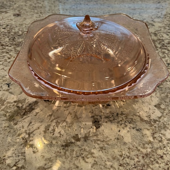 Depression Glass | Kitchen | Vintage Jeannette Adam Pink Depression ...